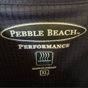 Pebble Beach | Shirts | Pebble Beach Performance Mens Pique Polo Collar ...